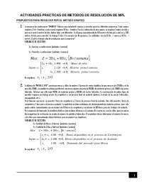 Practico metodo simplex | Ejercicios de Programación Lineal | Docsity