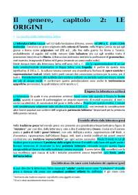 LETTERATURA LATINA: Le origini | Appunti di Latino - Docsity