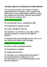 BUSINESS ENGLISH.docx - Docsity