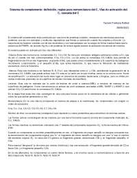 Sistema del complemento - Docsity