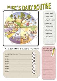 Daily routine.La rutina diaria - Docsity