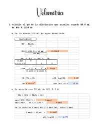Volumetría de Química Analítica - Docsity