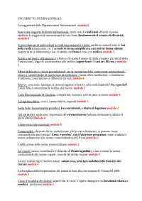 Domande frequenti diritto internazionale - Docsity