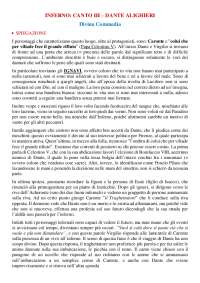 Inferno: Canto III - Divina Commedia - Dante Alighieri - Docsity