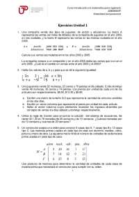 Ejercicios para resolver - Docsity