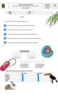 La celula, y sus organelos - Docsity