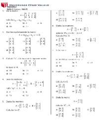 Ejercicios de matrices - Docsity