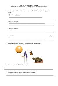 La energia y sus transformaciones - Docsity