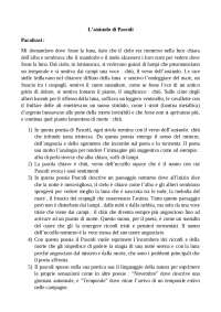 Riassunto dell' Assiuolo di Pascoli - Docsity