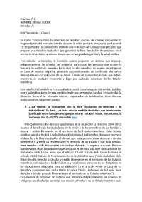 Practica numero 1 derecho comunitario - Docsity