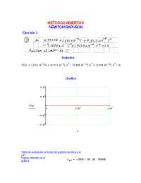 Ejercicio de métodos numéricos - Docsity