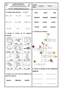 Preparado para niños del Primer Grado de Primaria o que tengan entre 6 ...
