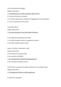 Esercitazione esame CERTIFICAAZIONE LIM Uniscientia - Docsity