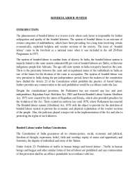 Bonded labour system - Docsity