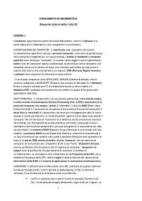 Fondamenti di informatica - eCampus - prof. Botteri Riccardo Riassunto ...