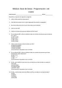 Base de Datos Sql Server - Docsity