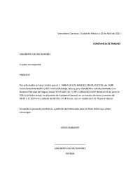 Constancia patronal para justificar nss - Docsity