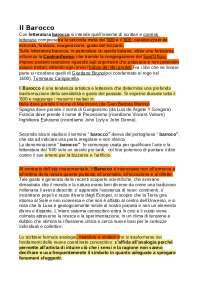 Barocco e Marinismo - Docsity