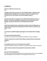 Domande e risposte ESAME NAVIGARE E CERCARE INFORMAZIONI SUL WEB, EIPASS MODULO 2 - Docsity