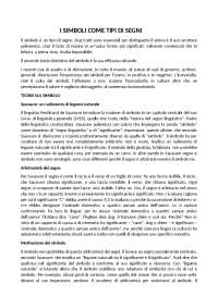 I simboli come tipi di segni - Docsity