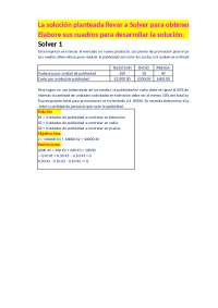 Funcion solver /funcion solver ejercicios/funcion solver ejercicios - Docsity