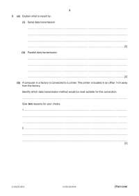 Ict cambridge past paper - Docsity