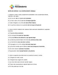 Complementos verbales_repaso sintaxis - Docsity