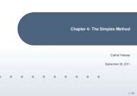 Simplex method mathematics and theory are explained - Docsity