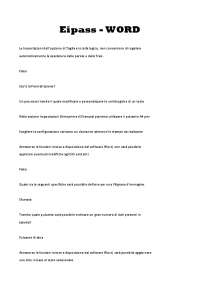 Eipass Progressive Word - Docsity