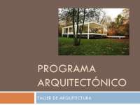 Programa Arquitectónico - Docsity