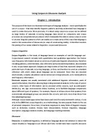 Using Corpora in Discourse Analysis by Paul Baker - Docsity