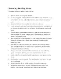 SUMMARY ESSAY NIVEL AVANZADO 11 - Docsity