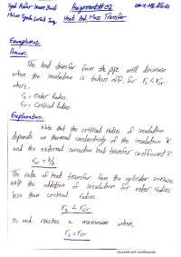 Cheat Sheet for Heat and Mass Transfer (Physics) Free Online as PDF | Docsity