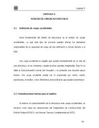 CAPITULO 5, CARGAS ACCIDENTALES DE UN EDIFICIO | Resúmenes de Construcción | Docsity
