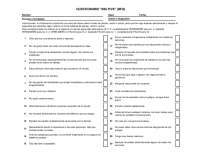 Cuestionario Big Five BFQ , los cinco grandes de la personalidad - Docsity