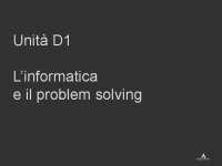 Problem solving (file informatica) - Docsity