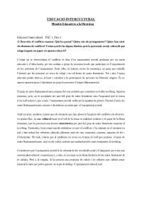 PAC1 EDUCACION INTERCULTURAL - Docsity