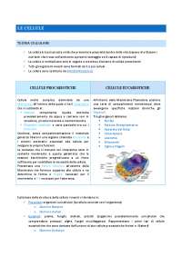 La cellula eucariote e procariote - Docsity