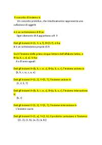 Paniere ANALISI I Ingegneria gestionale MERCATORUM - Docsity