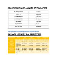 Edades en pediatría - Docsity
