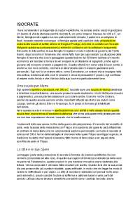 Ricca dispensa sulla vita, stile, opere e scuola di Isocrate - Docsity