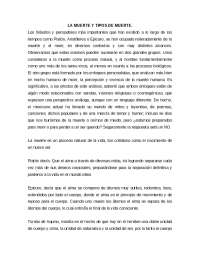 La muerte, tipos de muerte y definición de diversos filosofos - Docsity