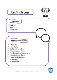 Oral expressions for an oral exam - Docsity
