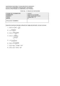 Ejercicios de funciones - Docsity