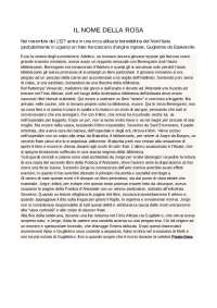 Riassunto Il Nome della Rosa - Docsity