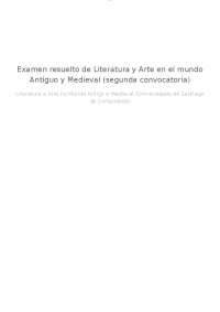 Examen Resuelto Literatura y Arte | Exámenes de Literatura | Docsity