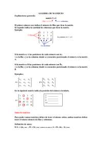 Algebra de Matrices - Ejercicios - Docsity