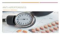 Anti hipertensivos e suas classes - Docsity