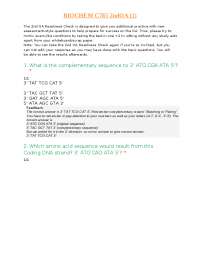 BIOCHEM C785 2ndOA (1) - Docsity