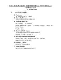 ESQUEMA DE INFORME DE PRACTICA - Docsity